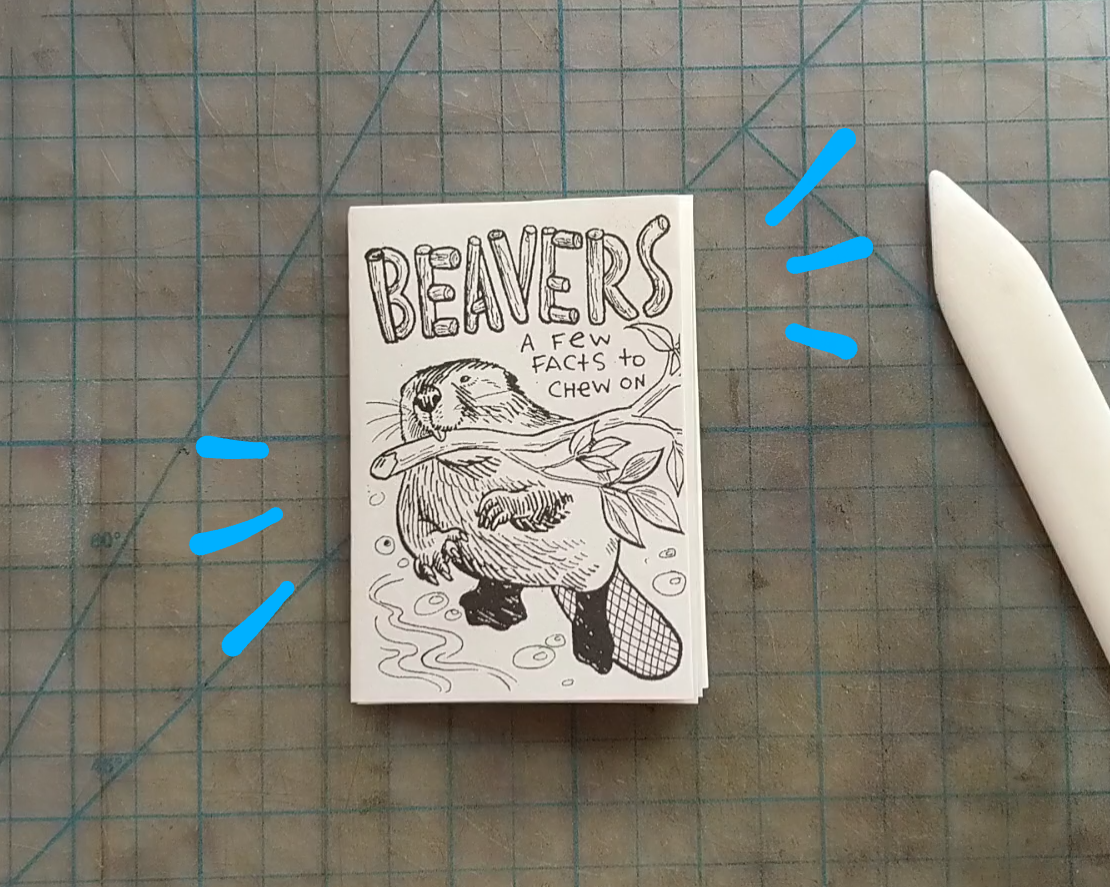 How to fold a mini-zine (Step-by-step) – Fiona Barnacle