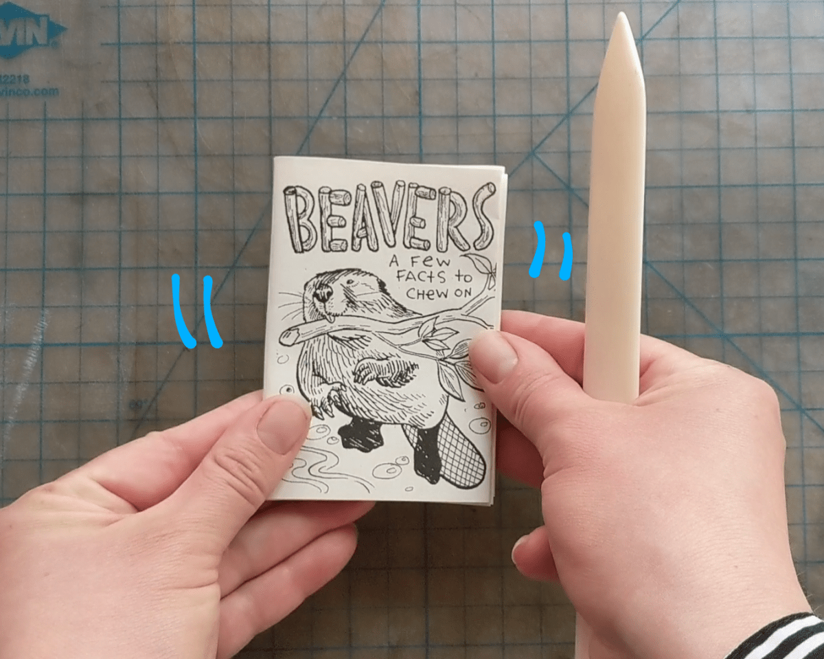 How to fold a mini-zine (Step-by-step) – Fiona Barnacle